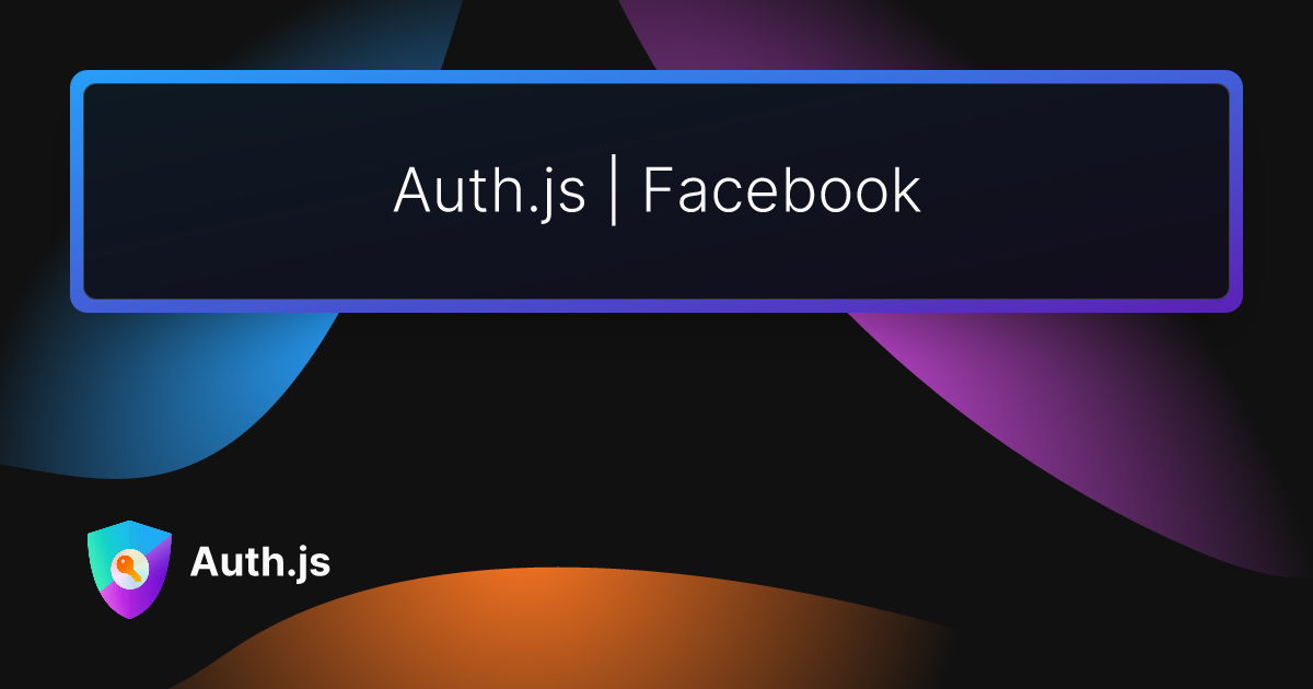 Auth.js | Facebook